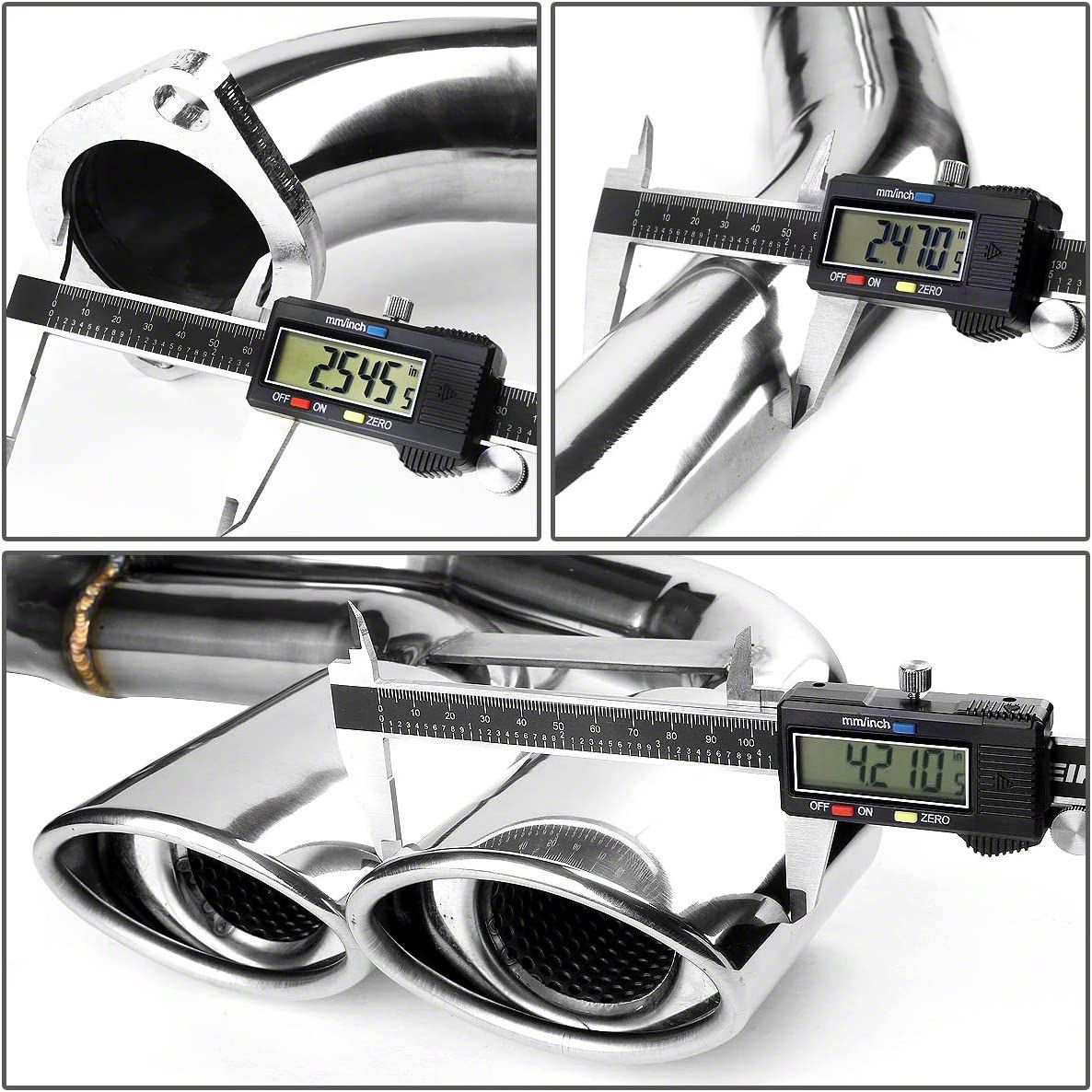 Corvette Cat-Back Exhaust System with Polished Tips (97-04 Corvette C5 ...
