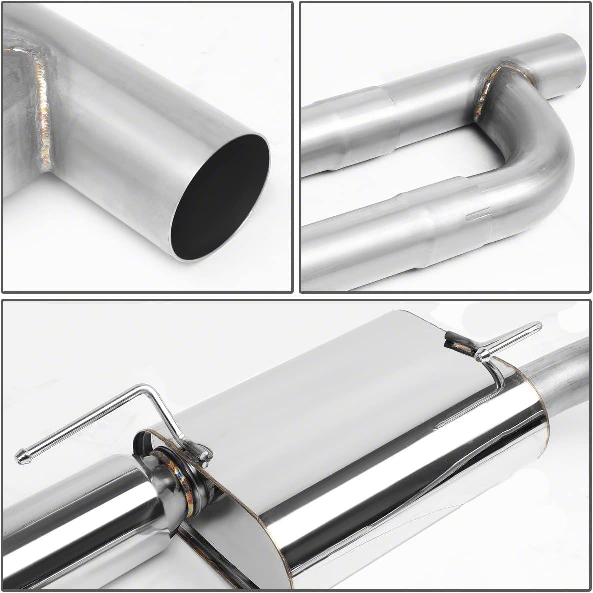 Mustang Cat-Back Exhaust System with Polished Tips (05-10 Mustang V6 ...
