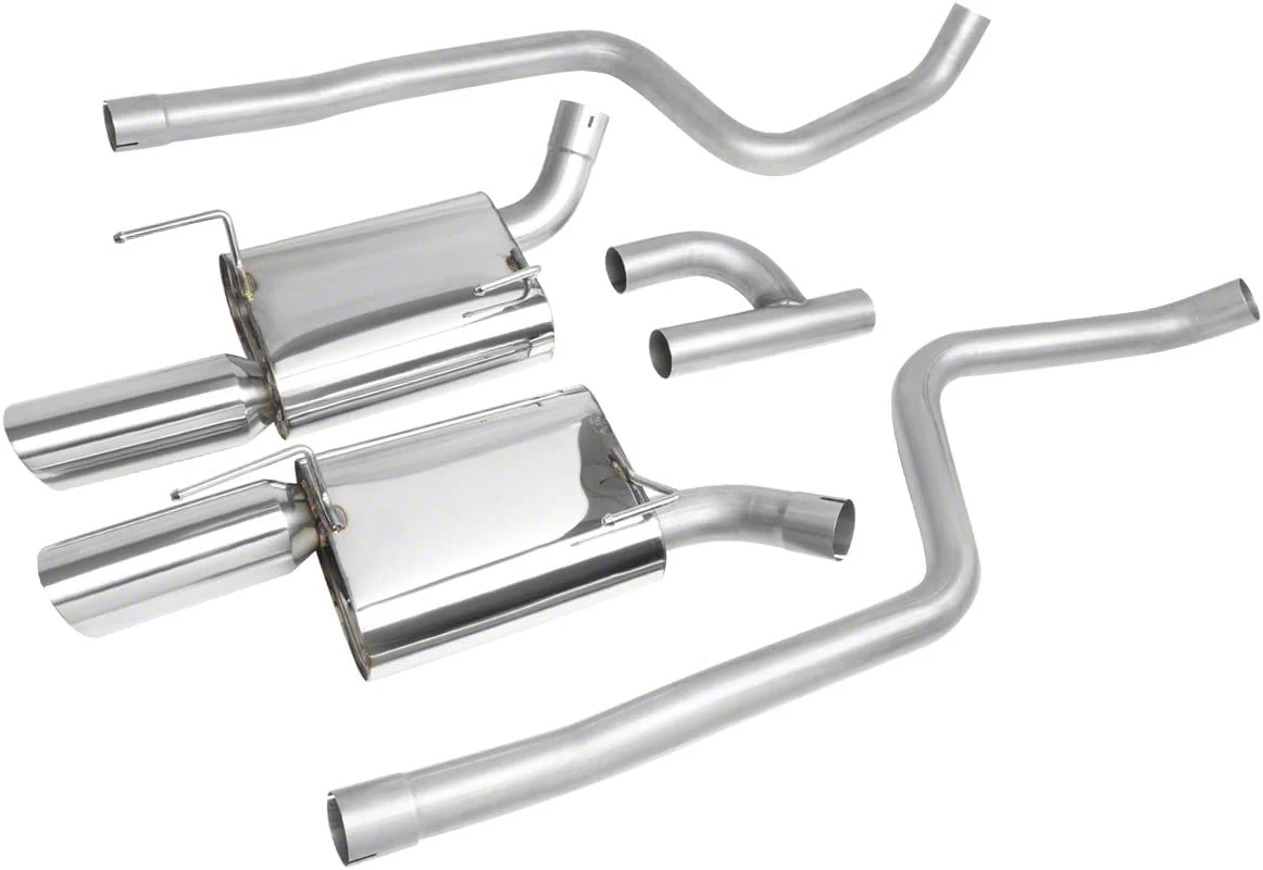 Mustang Cat-Back Exhaust System with Polished Tips (05-10 Mustang V6 ...