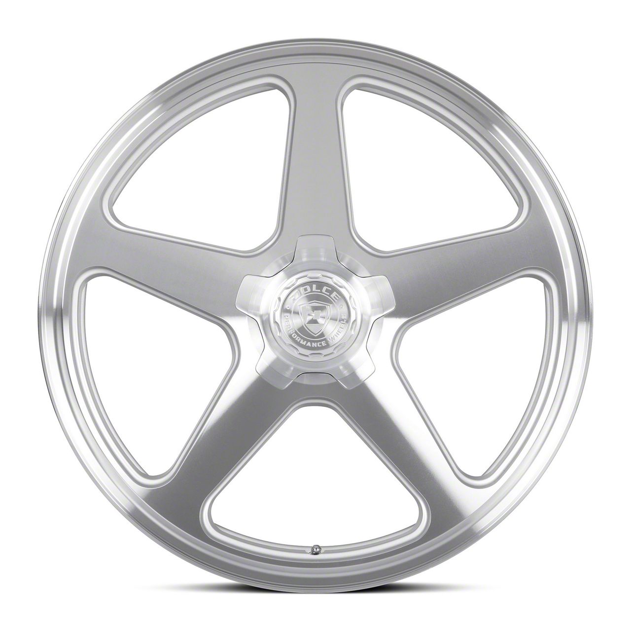 Dolce Performance Camaro Stella Gloss Silver Machined Face Wheel; 20x8 ...