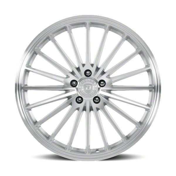 Dolce Performance Mustang Ghost Gloss Silver Machined Face Wheel; 19x8 ...