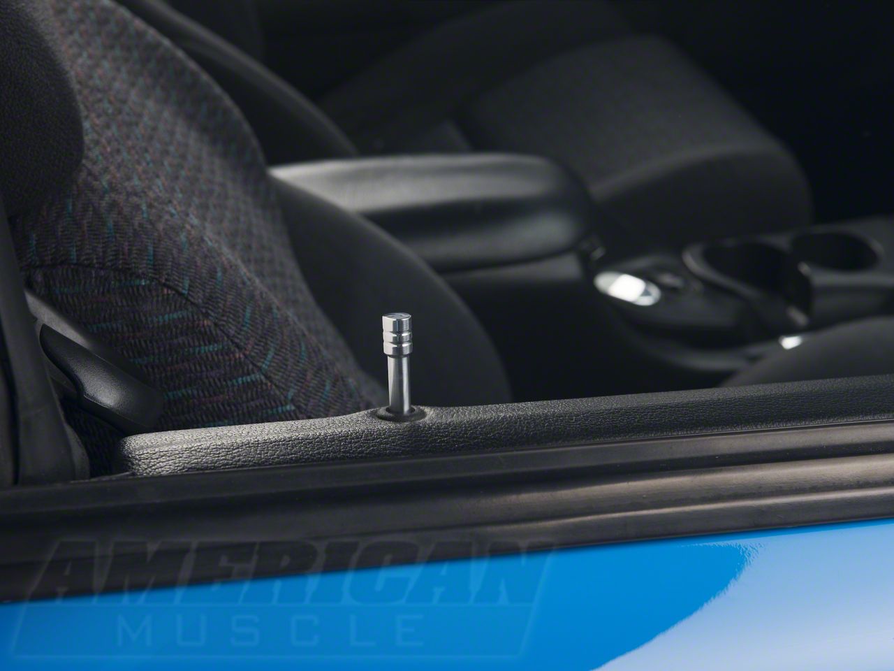 SpeedForm Mustang Modern Billet Door Lock Pins; Polished 54005 (79-14 ...