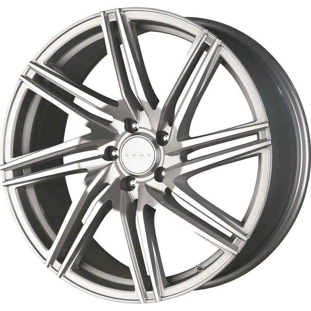 Drag Wheels Camaro DR70 Silver with Machined Face Wheel; 20x8.5; 20mm ...