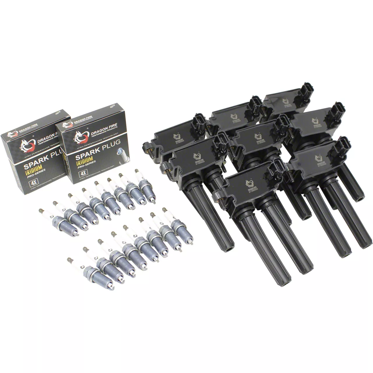 Dragon Fire Performance Charger Ignition Tune Up Kit; Black Kit-1565 (06-23 V8 HEMI Charger ...