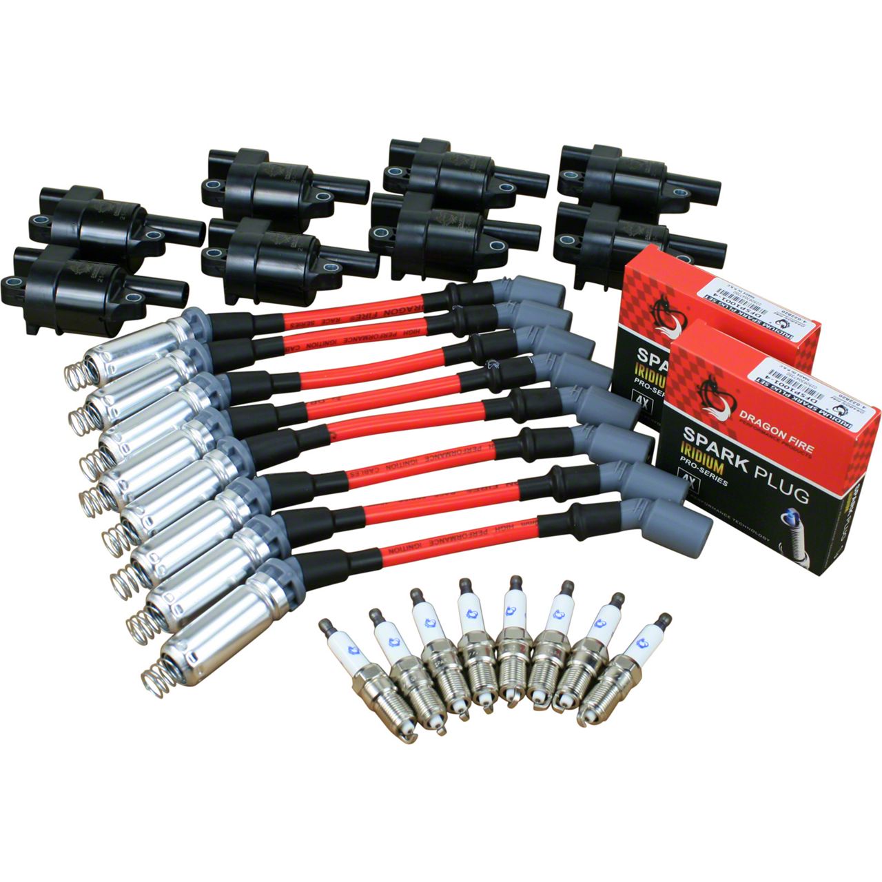 Dragon Fire Performance Corvette Ignition Tune Up Kit; Black Kit-1007BK (05-13 Corvette C6 w ...