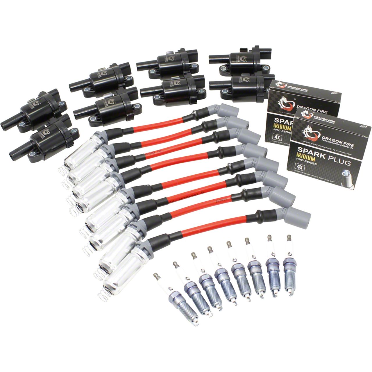 Dragon Fire Performance Corvette Ignition Tune Up Kit; Black Kit-1234 (14-19 Corvette C7 w ...