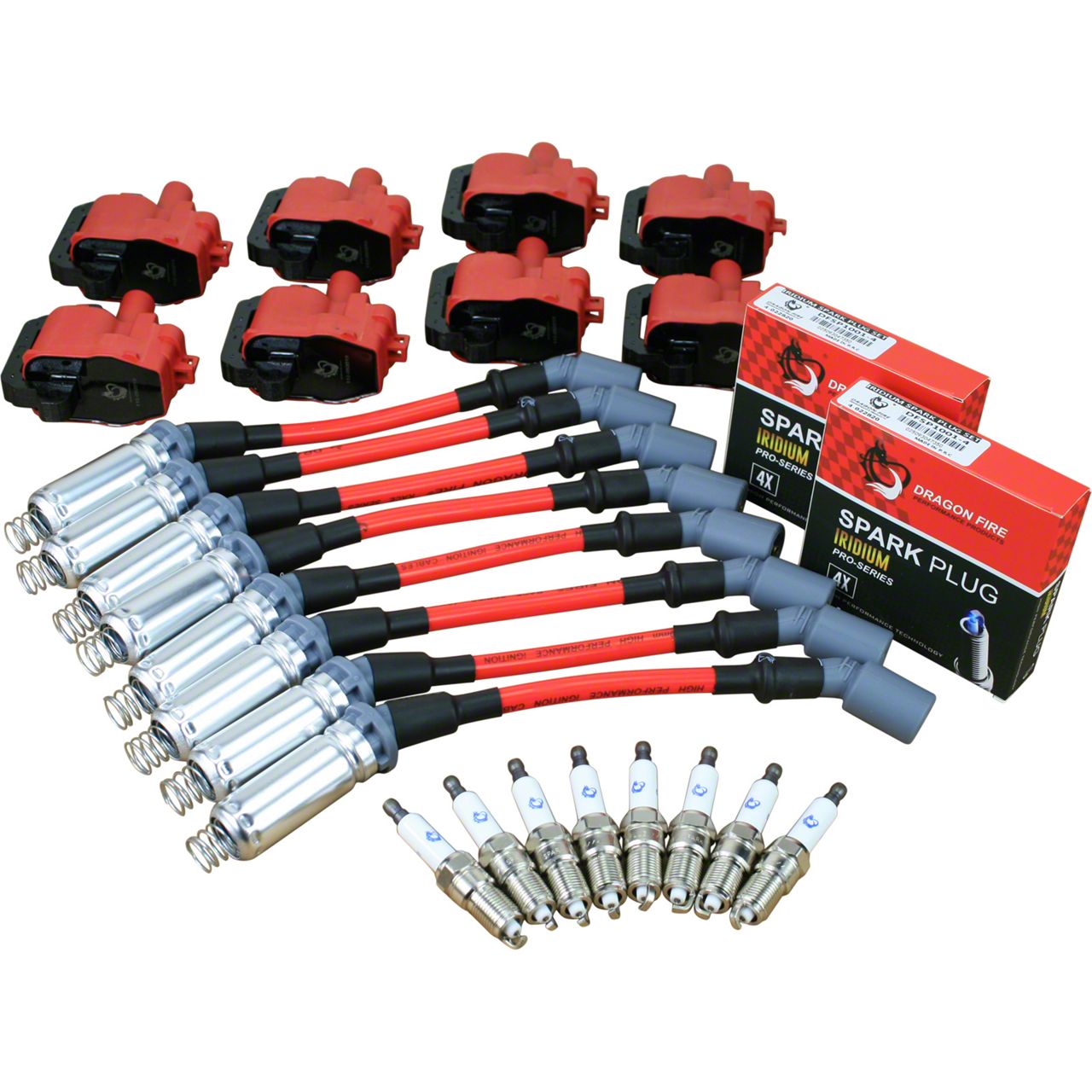 Dragon Fire Performance Corvette Ignition Tune Up Kit; Red Kit-1003 (97 ...