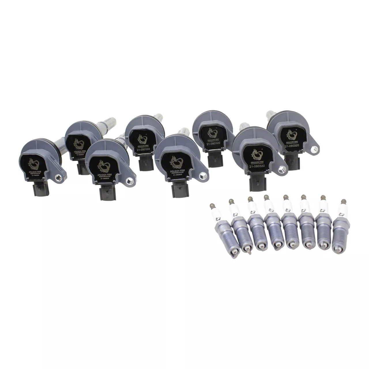 Dragon Fire Performance Mustang Ignition Tune Up Kit; Black Kit-1583 (11-Early 16 Mustang GT ...