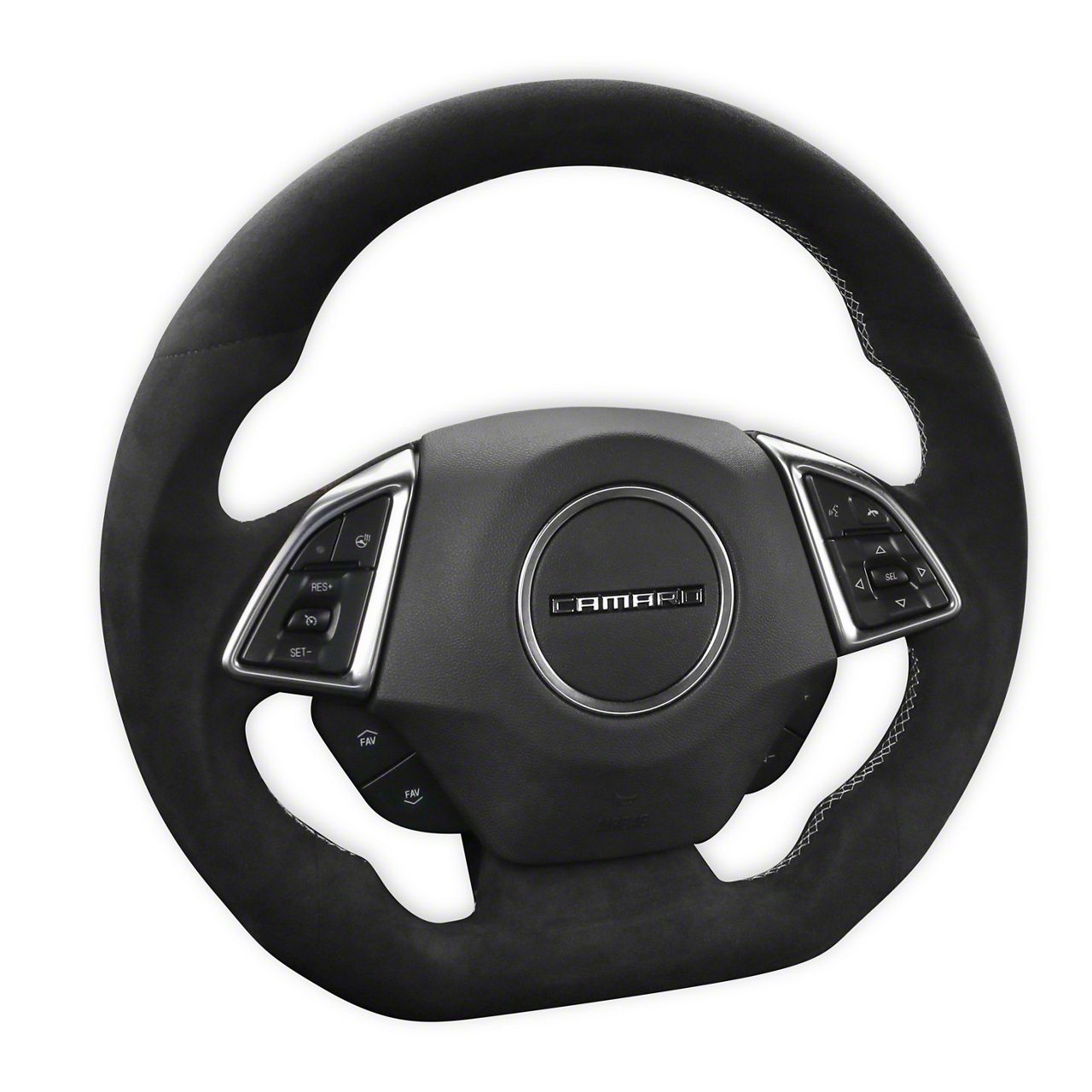 Drake Muscle Cars Camaro Steering Wheel; Alcantara CA950-16 (16-24 ...