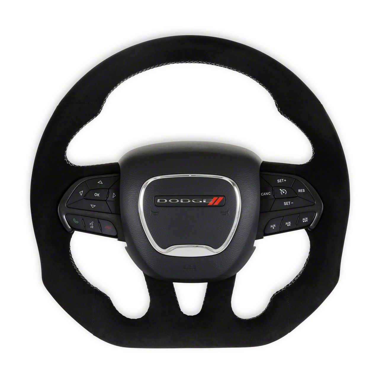 Drake Muscle Cars Challenger Steering Wheel; Alcantara CH950-20 (15-23 ...