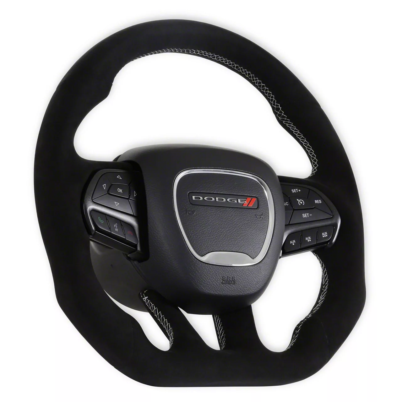 Drake Muscle Cars Challenger Steering Wheel; Alcantara CH950-20 (15-23 ...