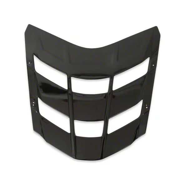 Drake Muscle Cars Corvette Rear Window Louvers; Carbon Flash Metallic ...