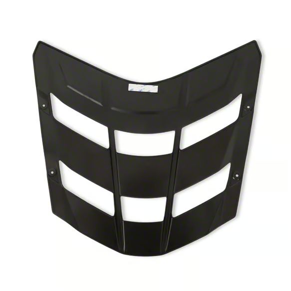 Drake Muscle Cars Corvette Rear Window Louvers; Carbon Flash Metallic ...