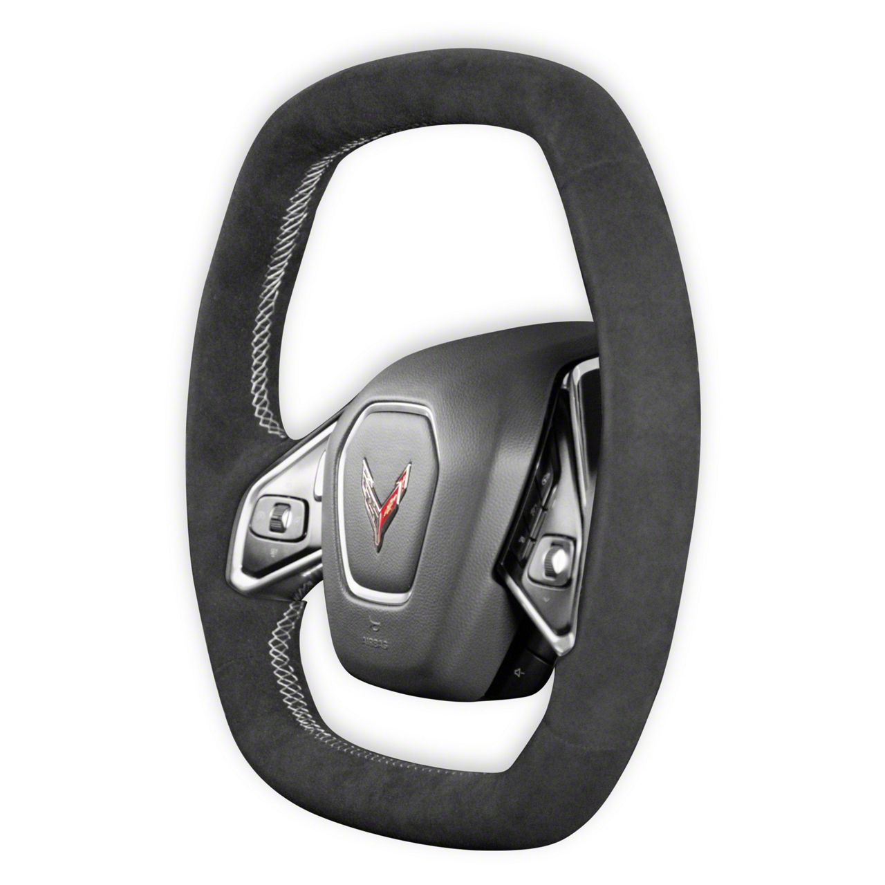 Drake Muscle Cars Corvette Steering Wheel; Alcantara CV950-26 (20-24 ...
