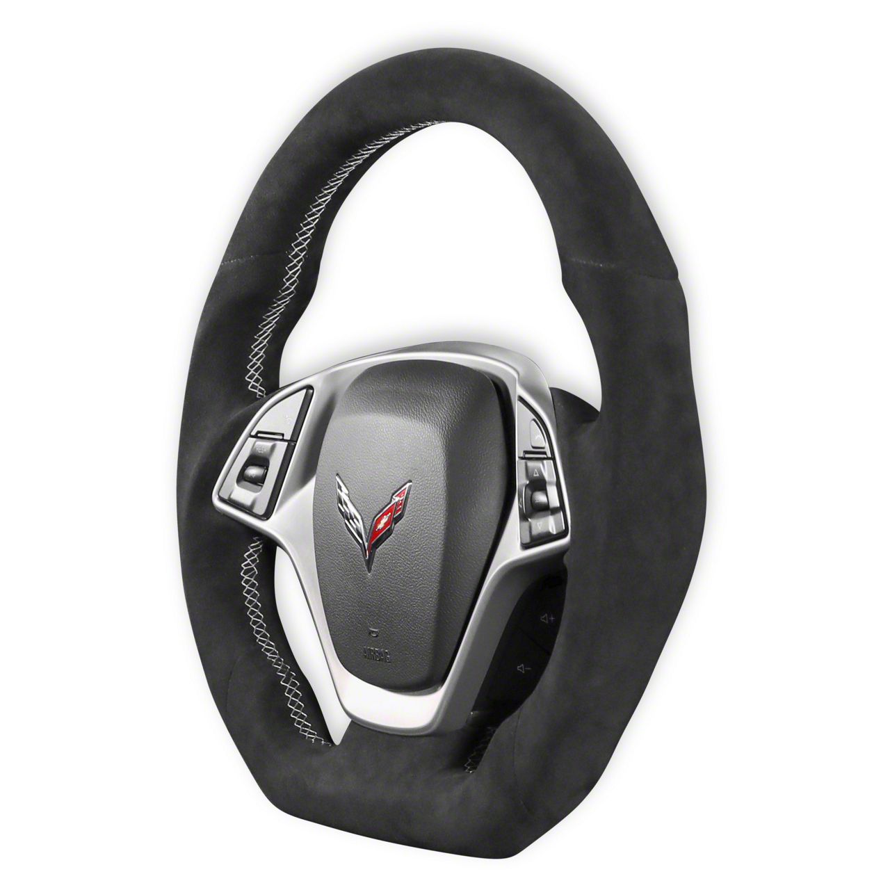 Drake Muscle Cars Corvette Steering Wheel; Carbon Fiber with Leather ...