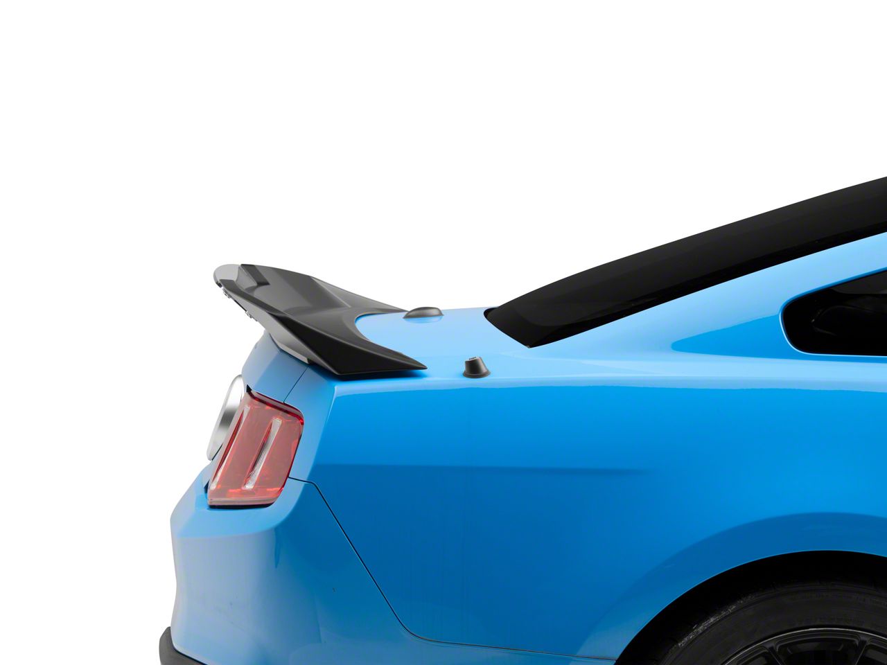 Drake Muscle Cars Mustang Wicker Bill Style Rear Spoiler; Satin Black ...