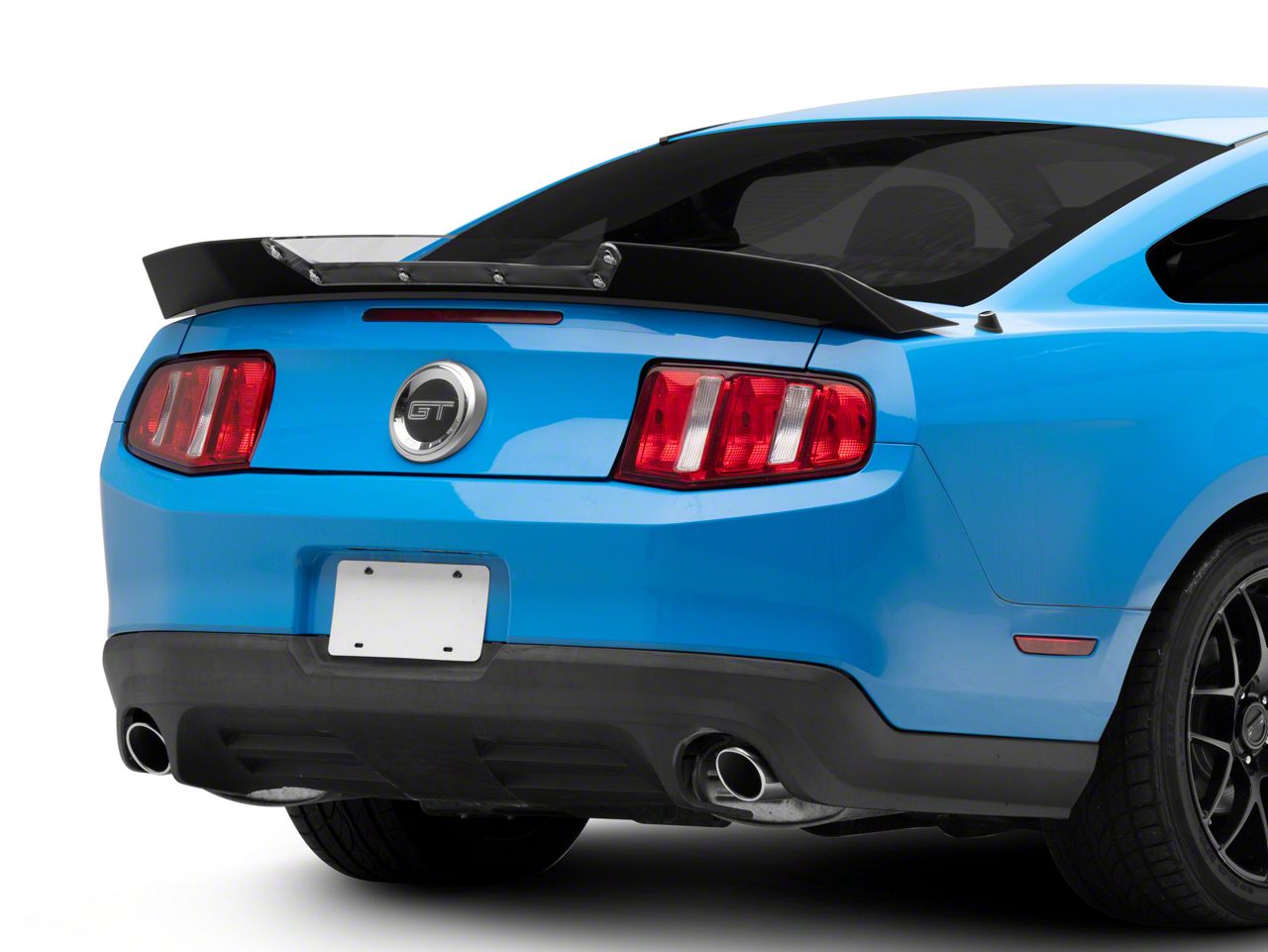 Drake Muscle Cars Mustang Wicker Bill Style Rear Spoiler; Satin Black ...