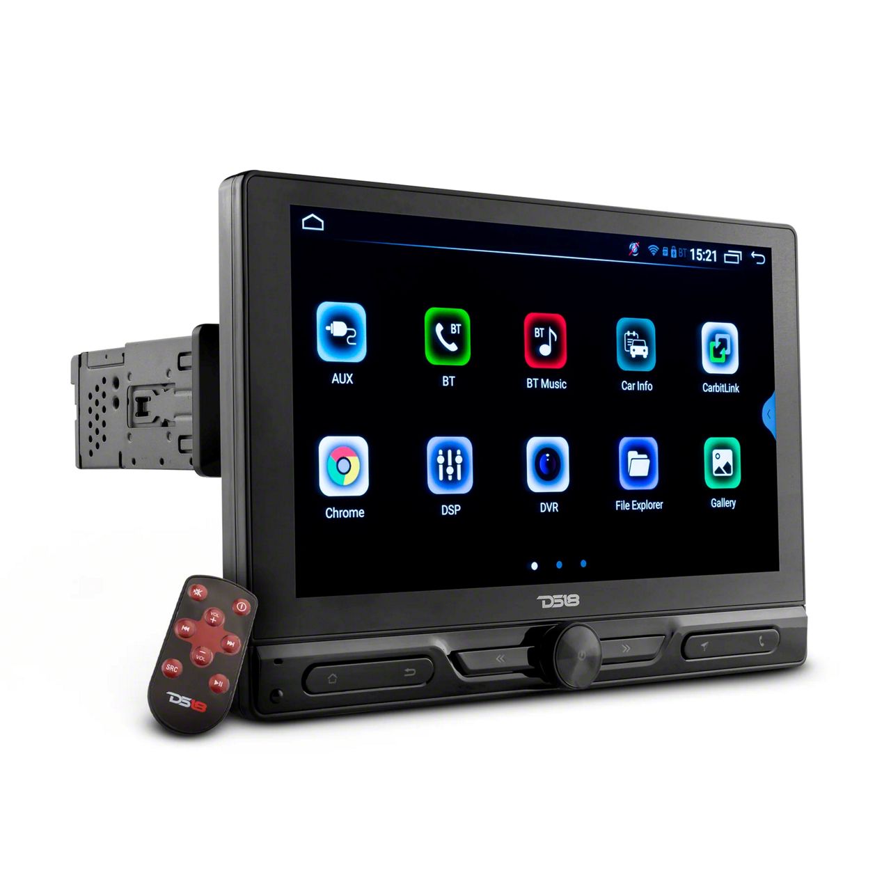 DS18 Mustang 10.50-Inch Swivel Modular Touchscreen Mechless Single-Din ...