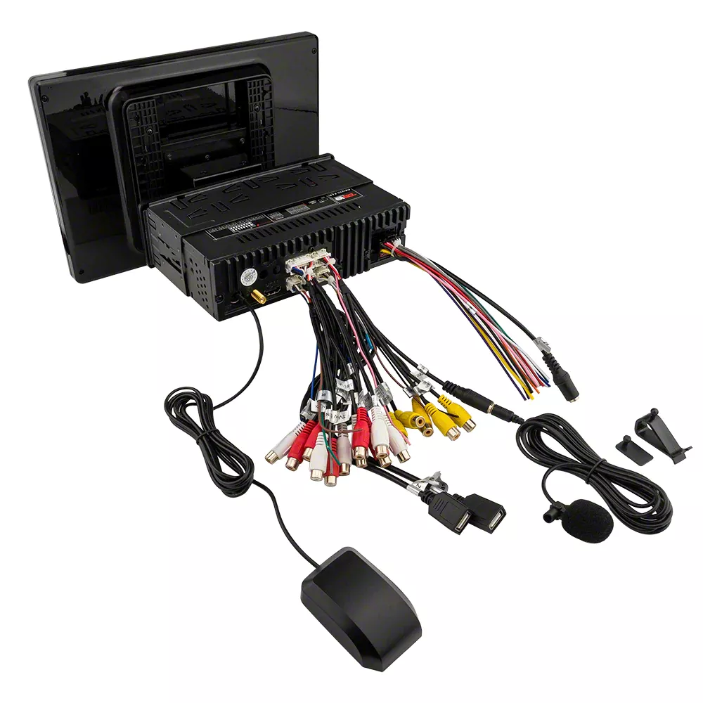 DS18 Mustang 10.50-Inch Swivel Modular Touchscreen Mechless Single-Din ...