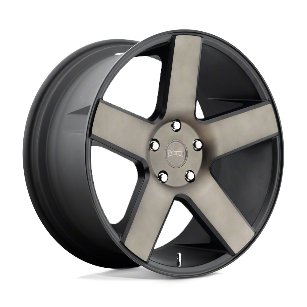 DUB Mustang Baller Matte Black with Double Dark Tint Wheel; 22x8.5 ...