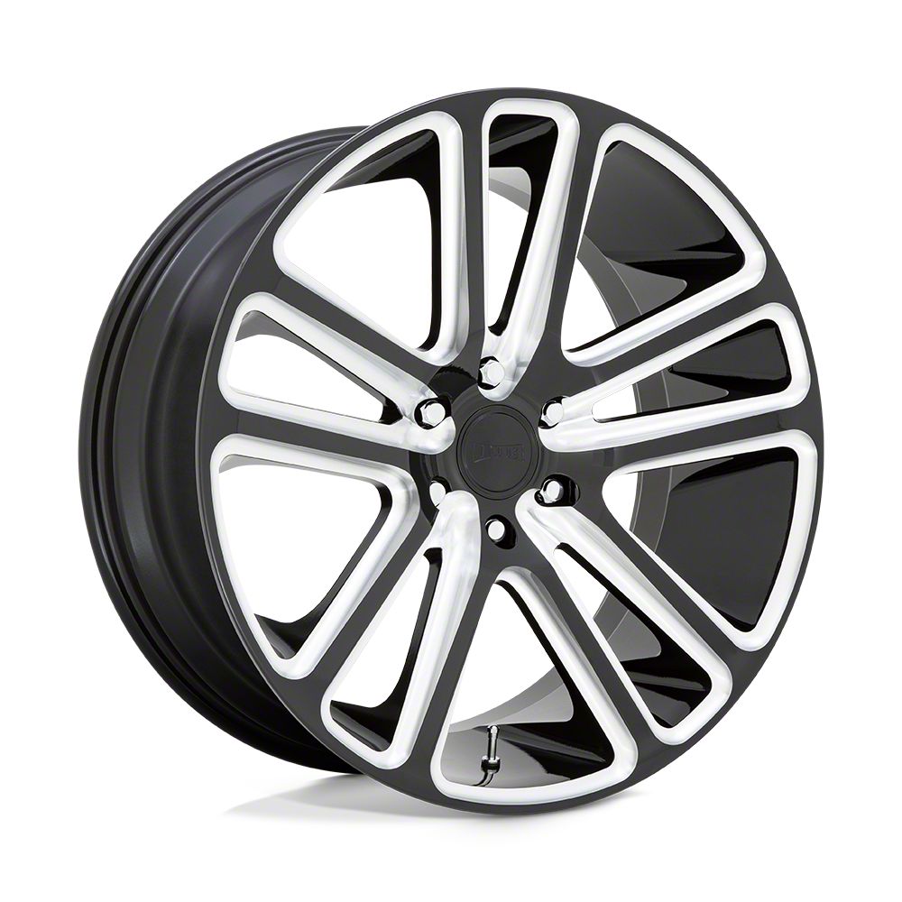 DUB Charger Flex Gloss Black Milled Wheel; Rear Only; 24x10; 20mm ...