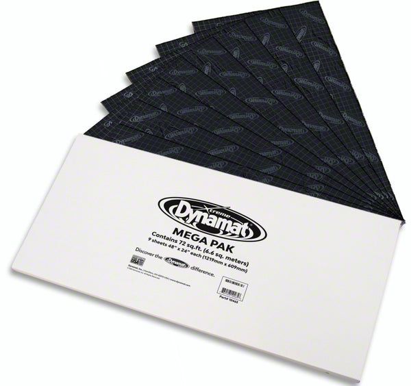 Dynamat Charger Xtreme Sound Deadening Car Insulation; Mega Pack 10465 ...