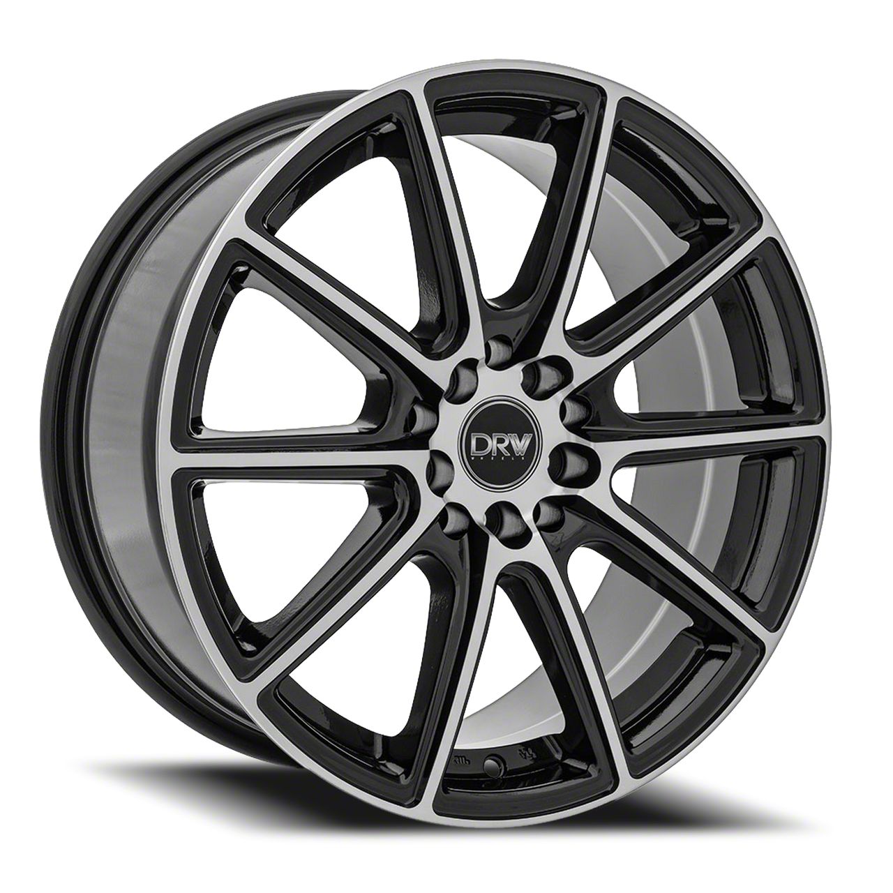 Dynamic Racing Wheels Mustang D16 Gloss Black Machined Wheel; 18x8 ...