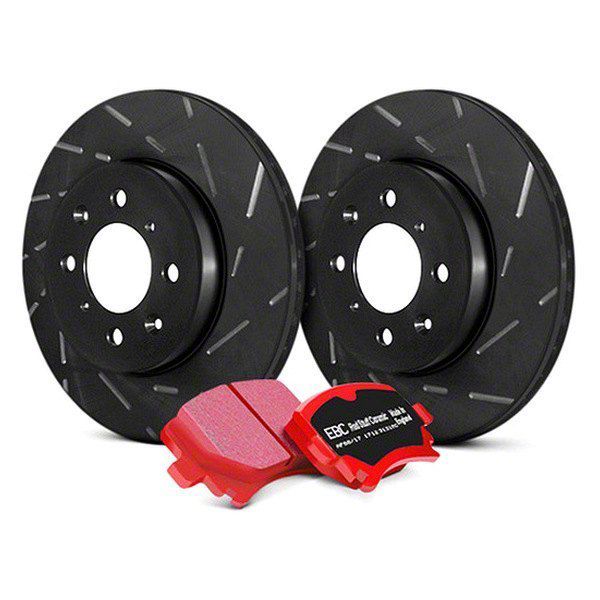 EBC Brakes Corvette Stage 4 Redstuff Brake Rotor and Pad Kit; Front ...