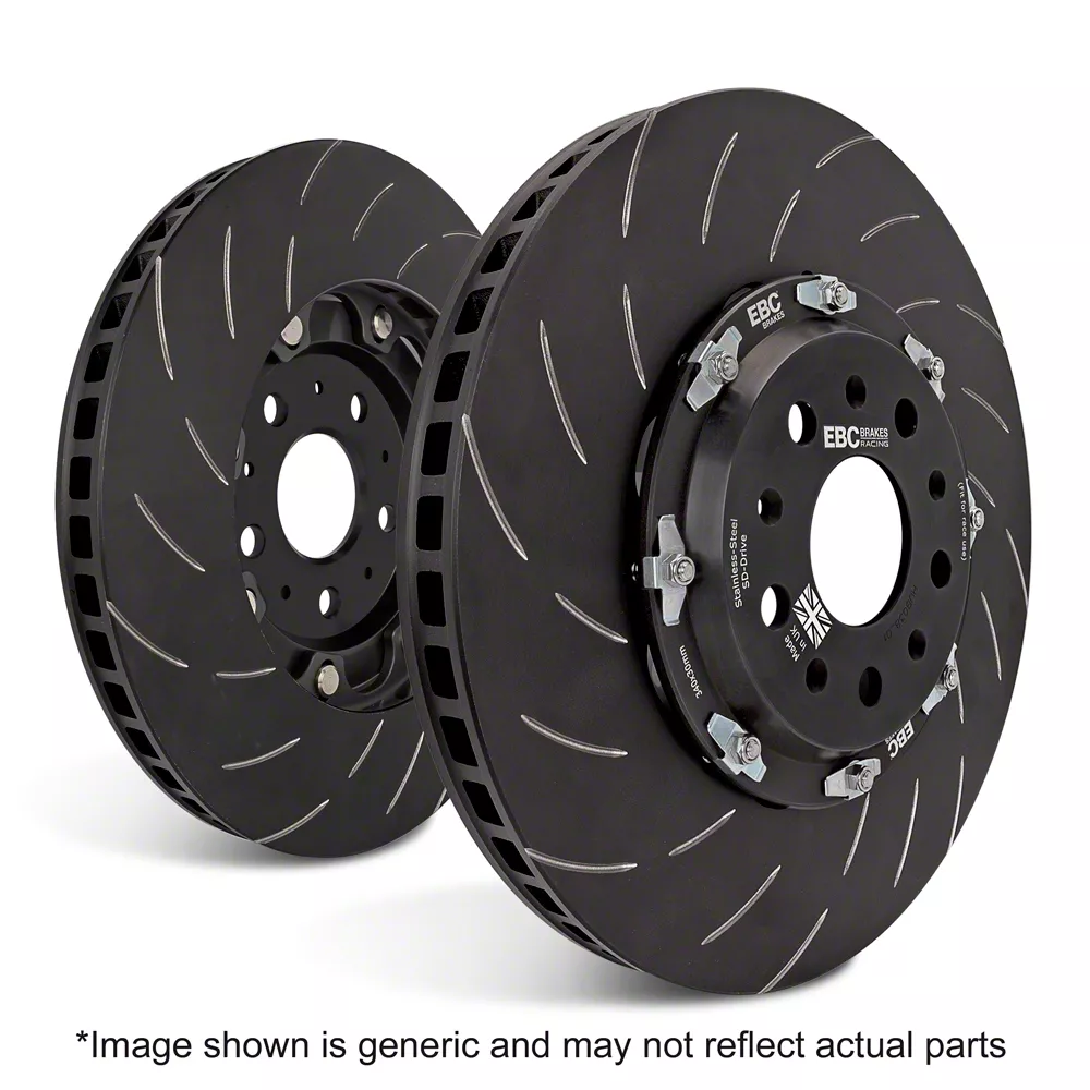 EBC Brakes Mustang Replacement Slotted Rotors for Apollo Balanced Front ...