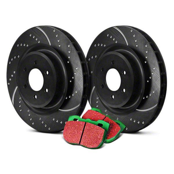 EBC Brakes Mustang Stage 10 Greenstuff 2000 Brake Rotor and Pad Kit ...
