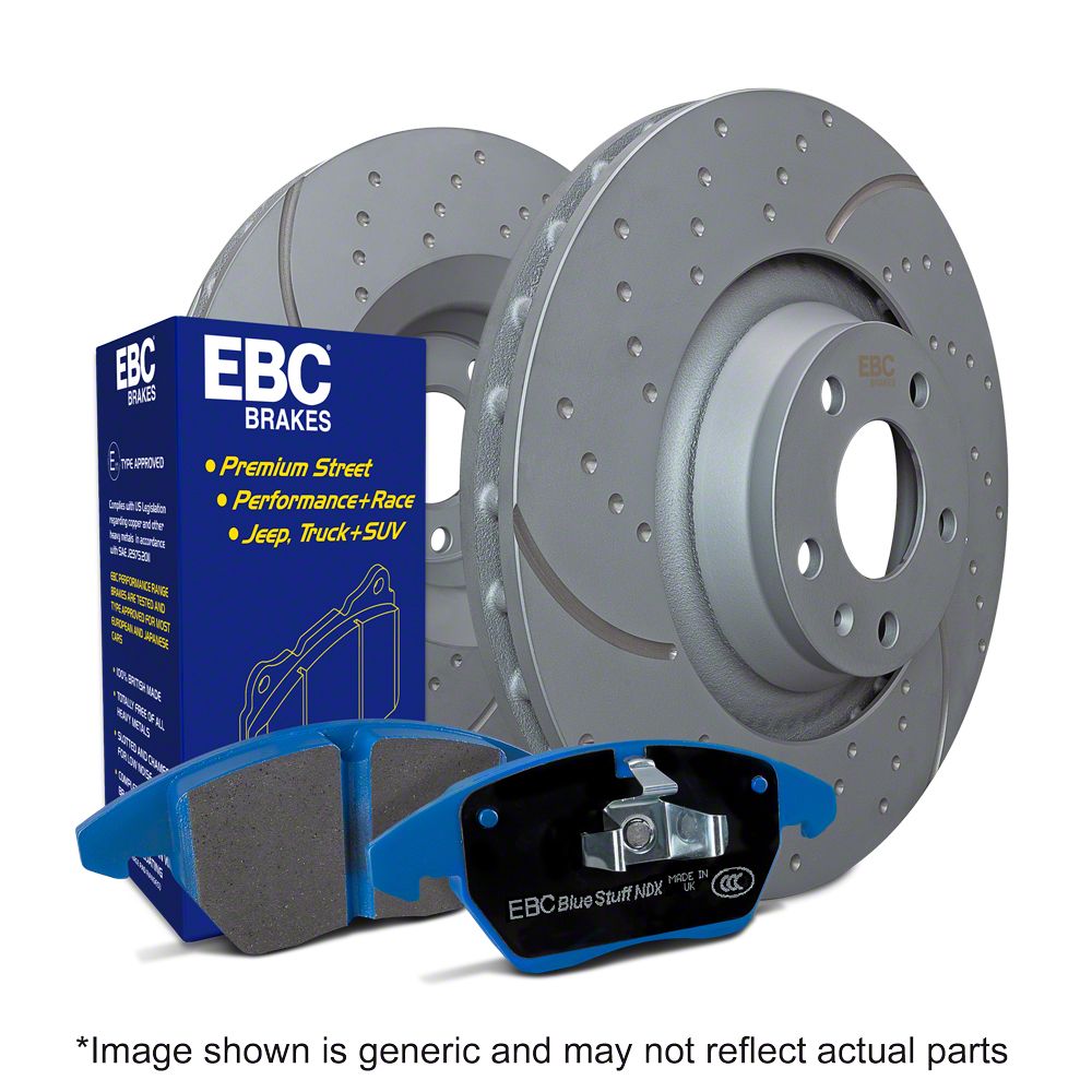 EBC Brakes Mustang Stage 6 Bluestuff Brake Rotor and Pad Kit; Front ...