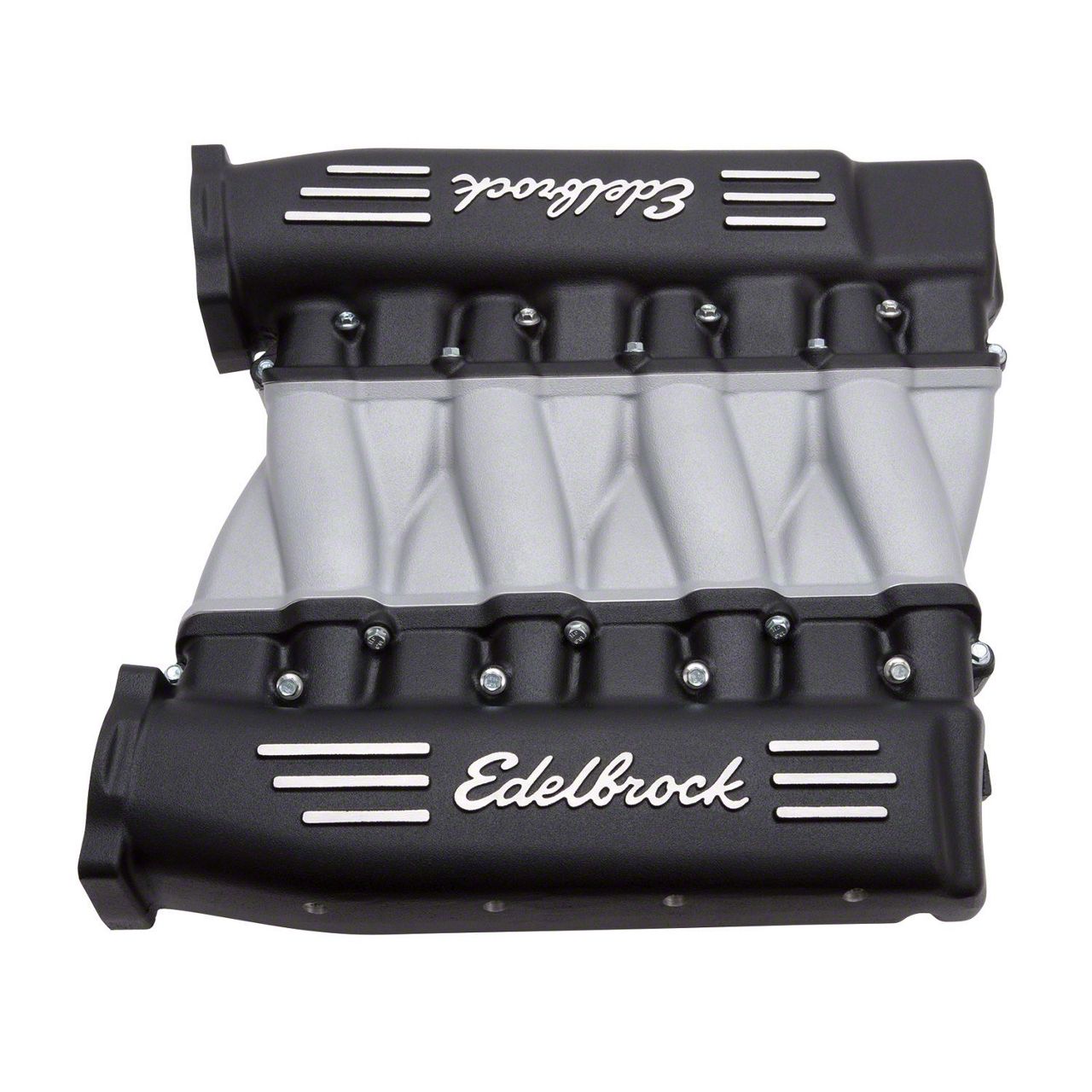 Edelbrock Corvette Cross-Ram Small Block LS3 Intake Manifold; Black ...