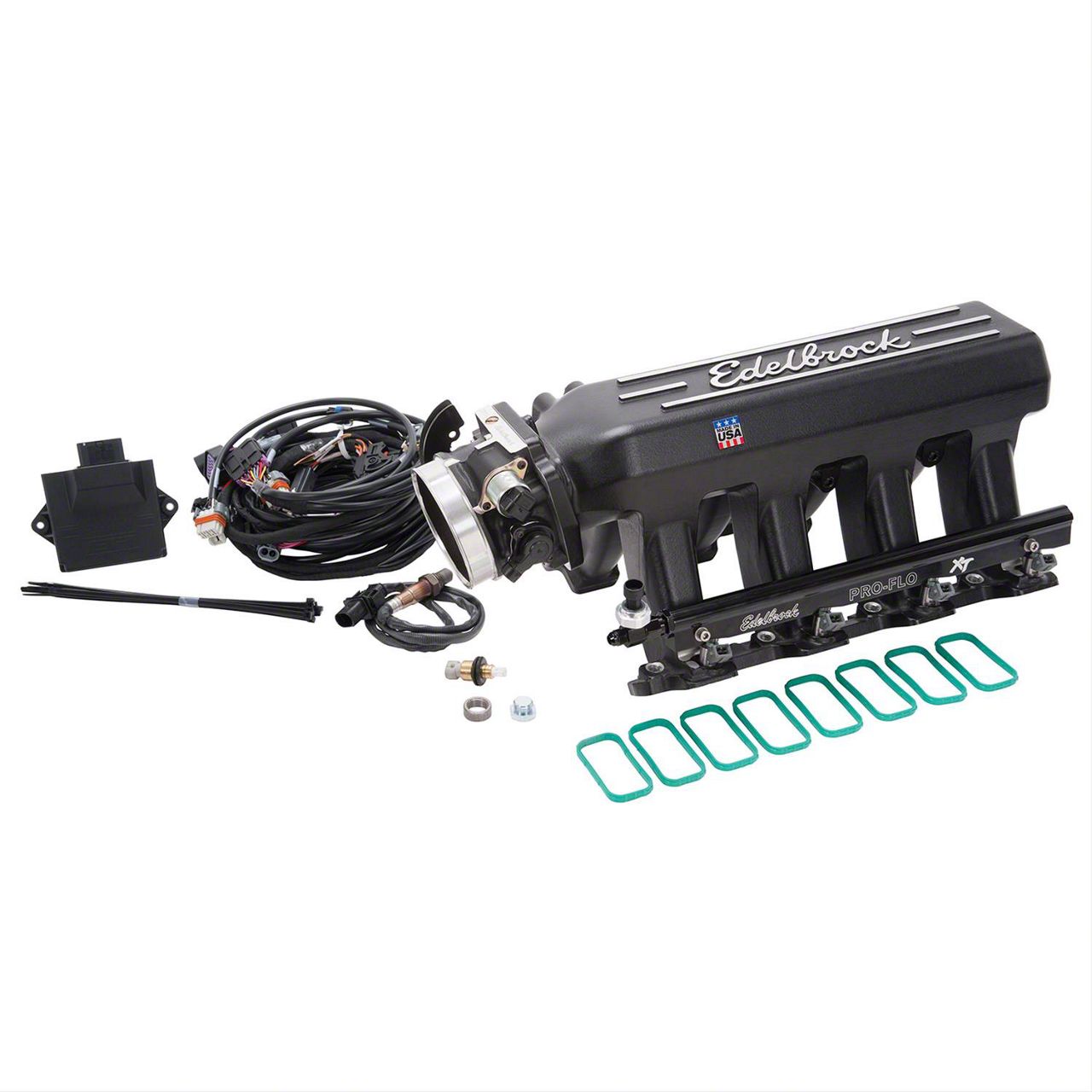 Edelbrock Corvette Pro-Flo 4 XT EFI System for LS GEN III/IV Engines; 550 HP Capable 35730 (05 ...