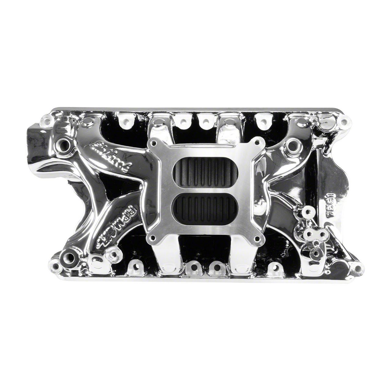 Edelbrock Mustang RPM Air-Gap Series Intake Manifold; Chrome Plasma ...