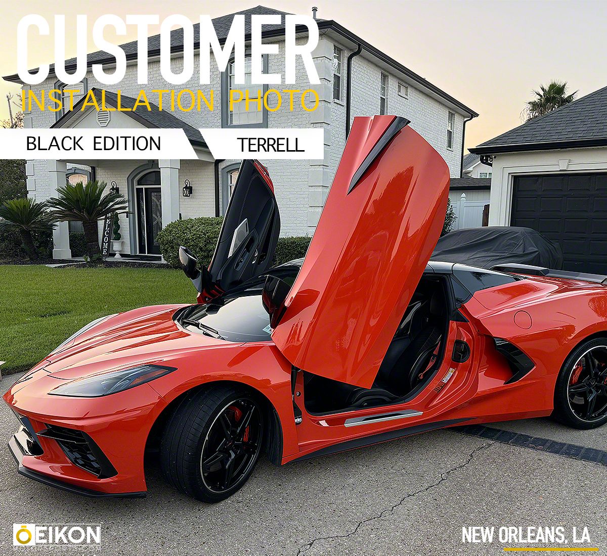 Eikon Motorsports Corvette V2 Series Lambo Doors; Bronze Edition ...