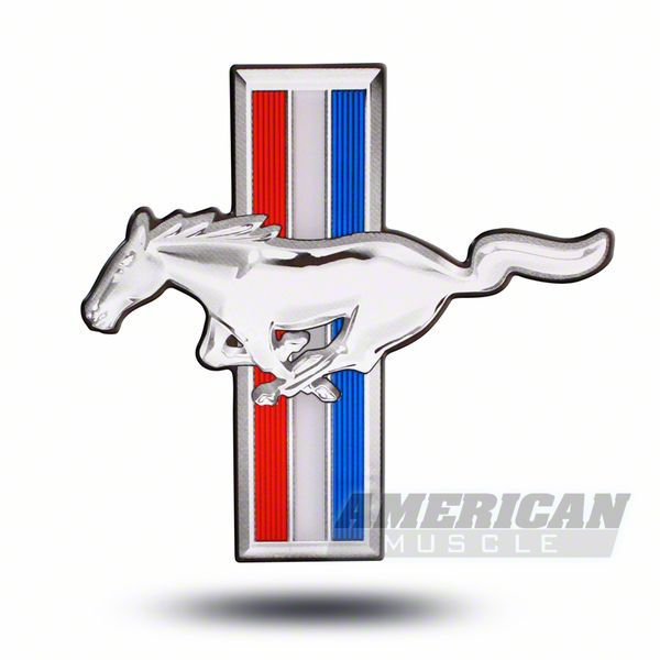 SpeedForm Mustang Embossed Tri-Bar Emblem 388735 (Universal; Some ...