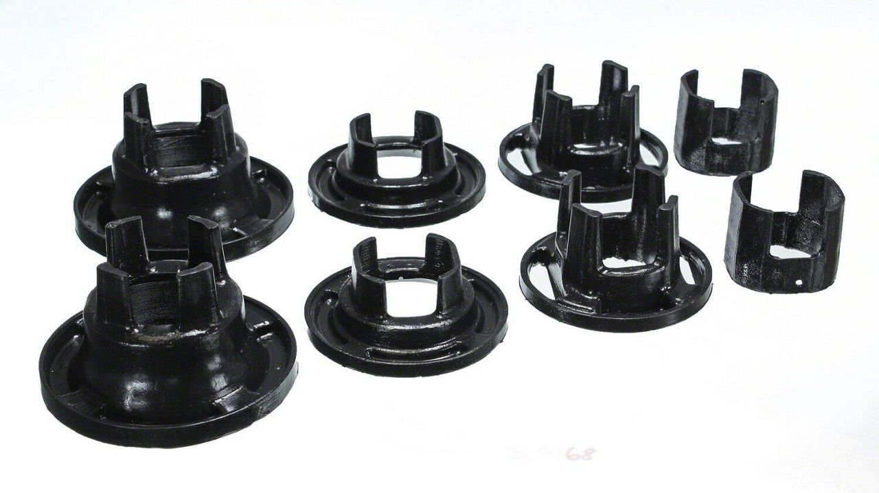 Camaro Rear Subframe Mount Inserts; Black (10-14 Camaro) - Free Shipping