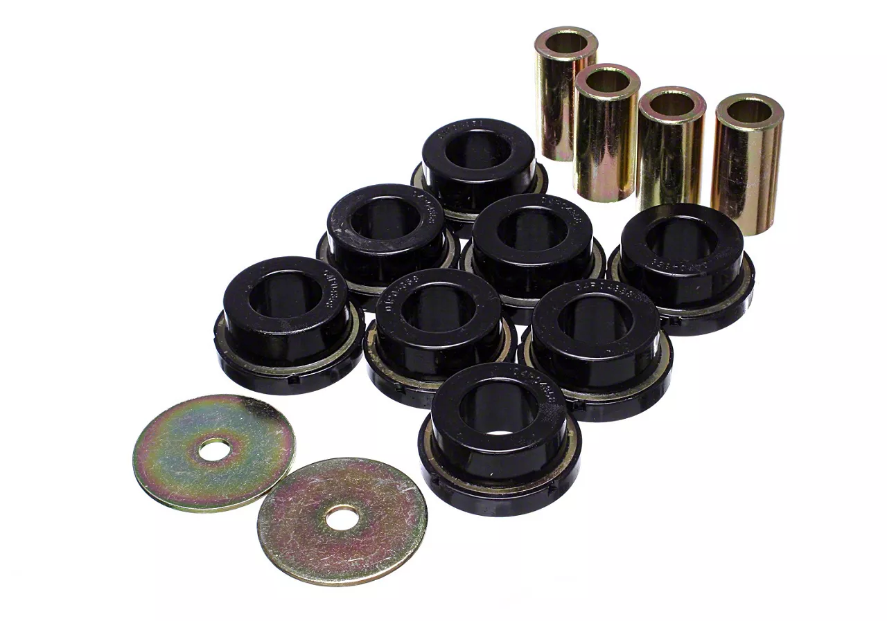 Mustang Rear Subframe Bushings; Black (15-26 Mustang, Excluding GT350 ...