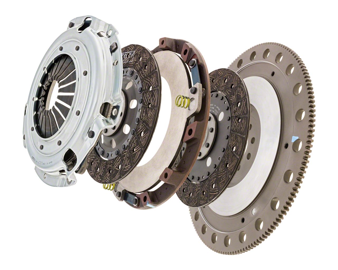 Exedy Mustang Stage 4 Twin Disc Organic Clutch Kit; 23 Exedy Mustang Stage 4 Twin Disc Organic Clutch Kit; 23