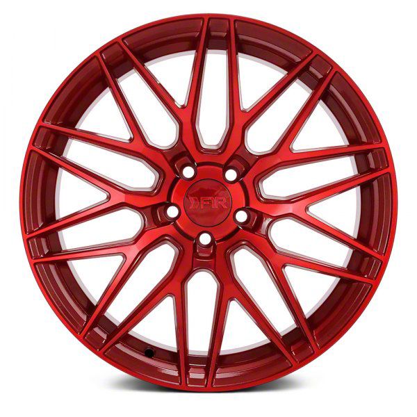 F1R Mustang F103 Candy Red Wheel; 19x9 F1031995114R35 (10-14 Mustang GT ...