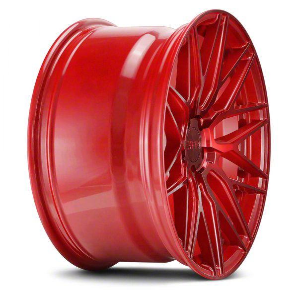 F1R Mustang F103 Candy Red Wheel; 19x9; 35mm Offset F1031995114R35 (10 ...