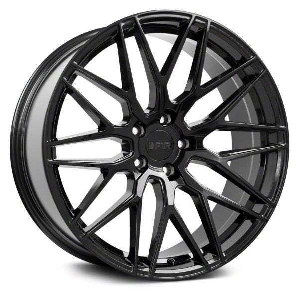F1R Mustang F103 Gloss Black Wheel; Rear Only; 19x10; 38mm Offset ...