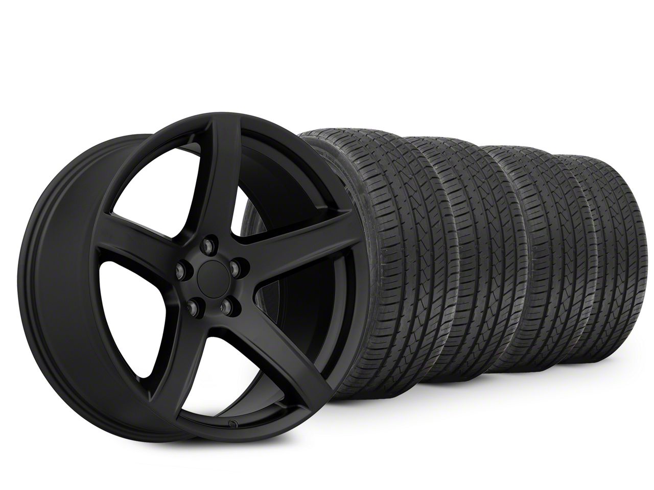 Charger 20x9.5 Hellcat Style & Lionhart All-Season LH-Five Tire Package ...