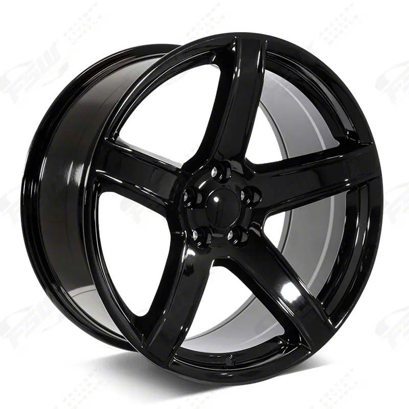 Charger Flow Forged HR2 Hellraiser Style Gloss Black Wheel; Rear Only ...