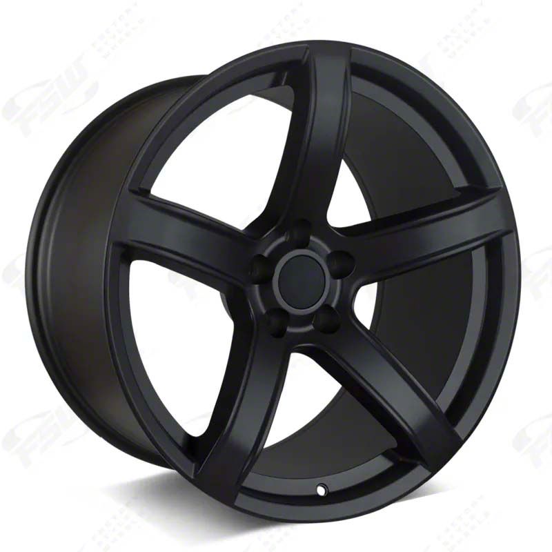 Charger Flow Forged HR2 Hellraiser Style Satin Black Wheel; Rear Only ...