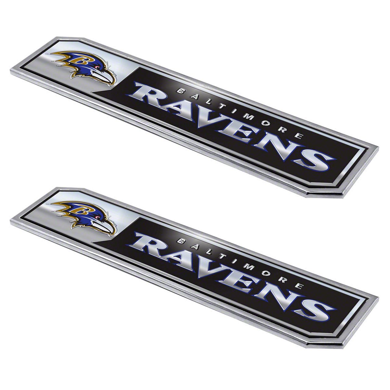 Camaro Baltimore Ravens Embossed Emblems; Black (Universal; Some ...