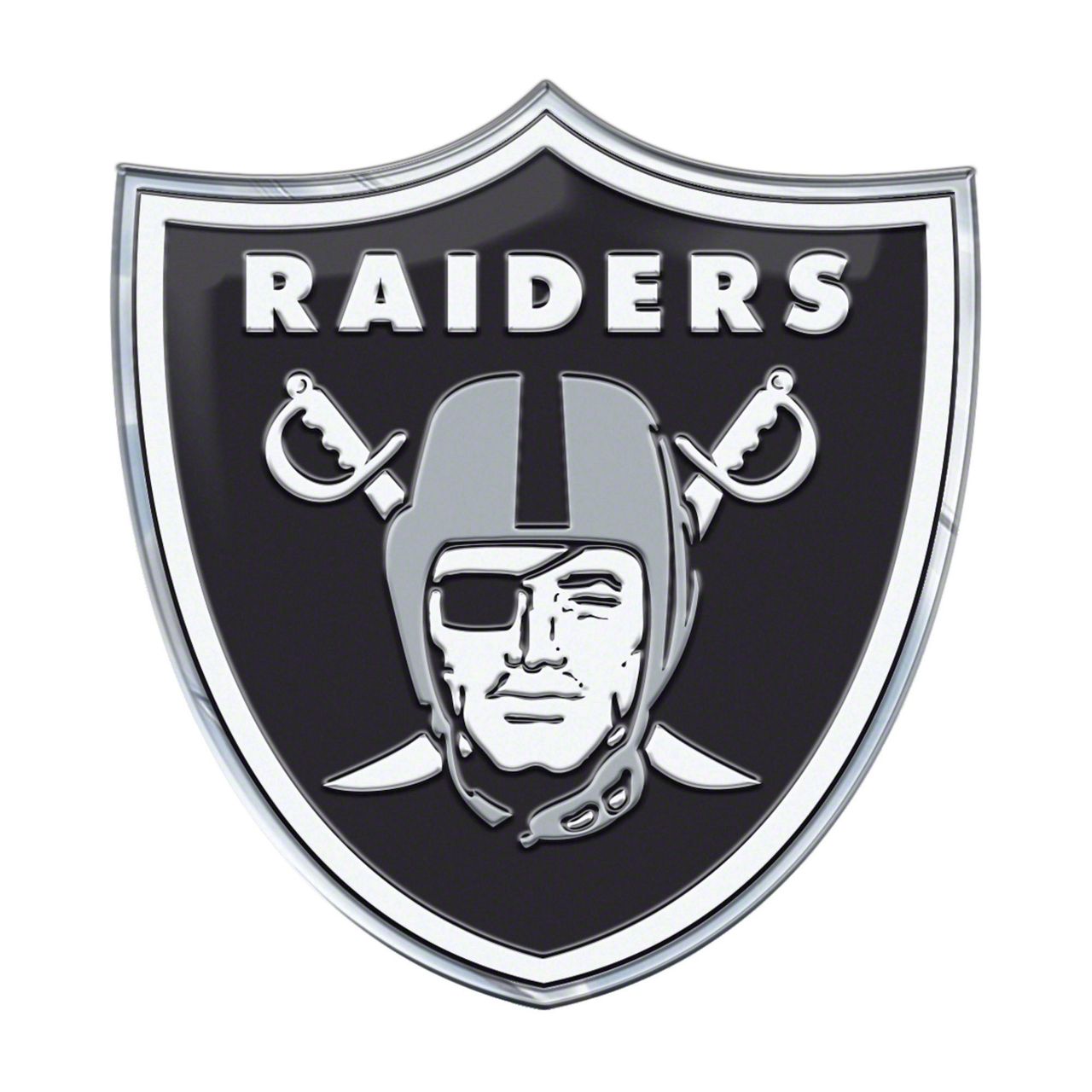 Camaro Las Vegas Raiders Embossed Emblem; Black (Universal; Some ...