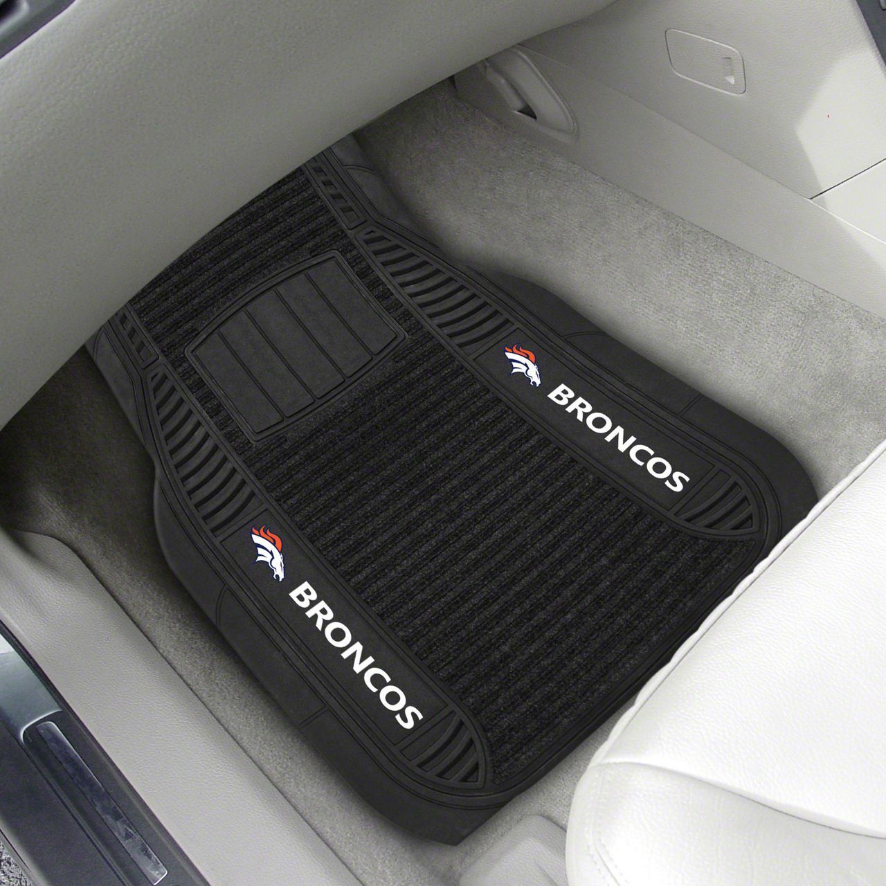 Camaro Molded Front Floor Mats with Denver Broncos Logo (Universal ...