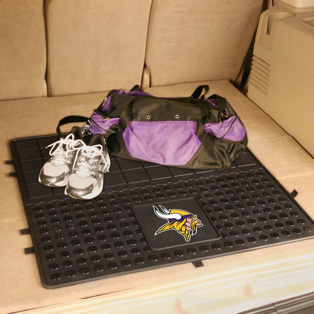 Camaro Molded Trunk Mat with Minnesota Vikings Logo (Universal; Some ...