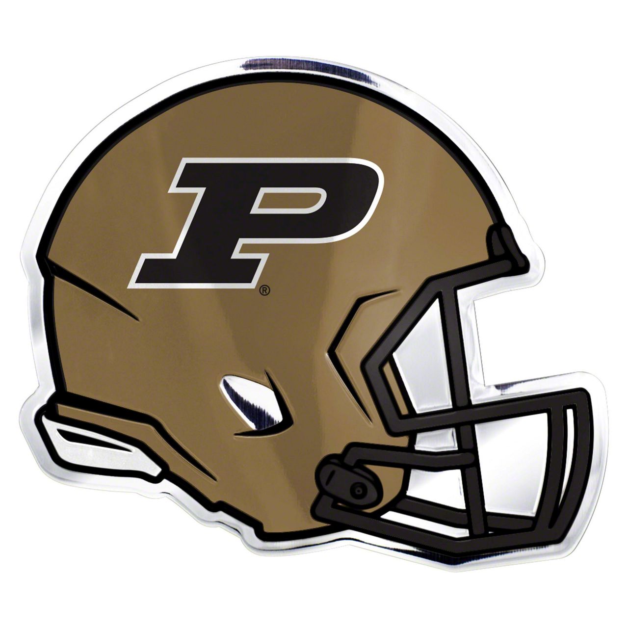 Camaro Purdue University Embossed Helmet Emblem; Gold and Black ...